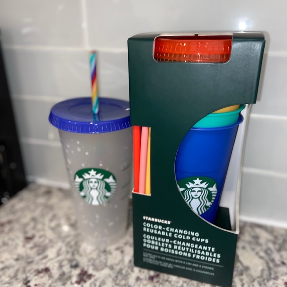 Starbucks | Dining | Starbucks Color Changing Cold Cups Confetti Cup ...